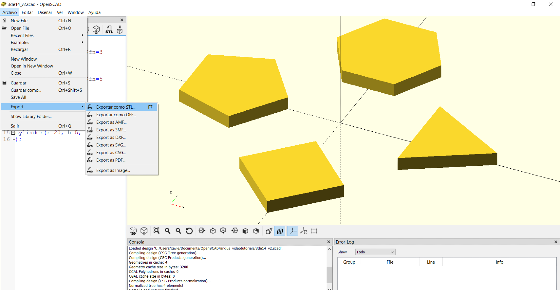 OpenSCAD: Disseny i Creació 3D amb Programació Paramètrica – Xavier Rosell